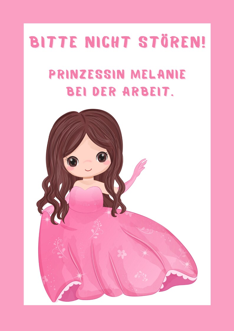 Do Not Disturb Princess at Work - Etsy