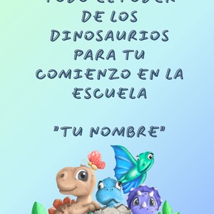 Spiral Notepad "full Dino Power for Your Start at School - With Name ...