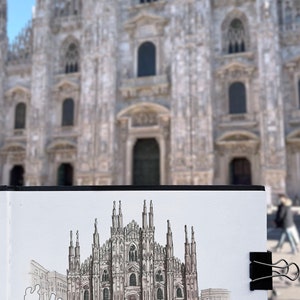 Duomo Di Milano | Milan Cathedral | Drawing | Art Print - Etsy