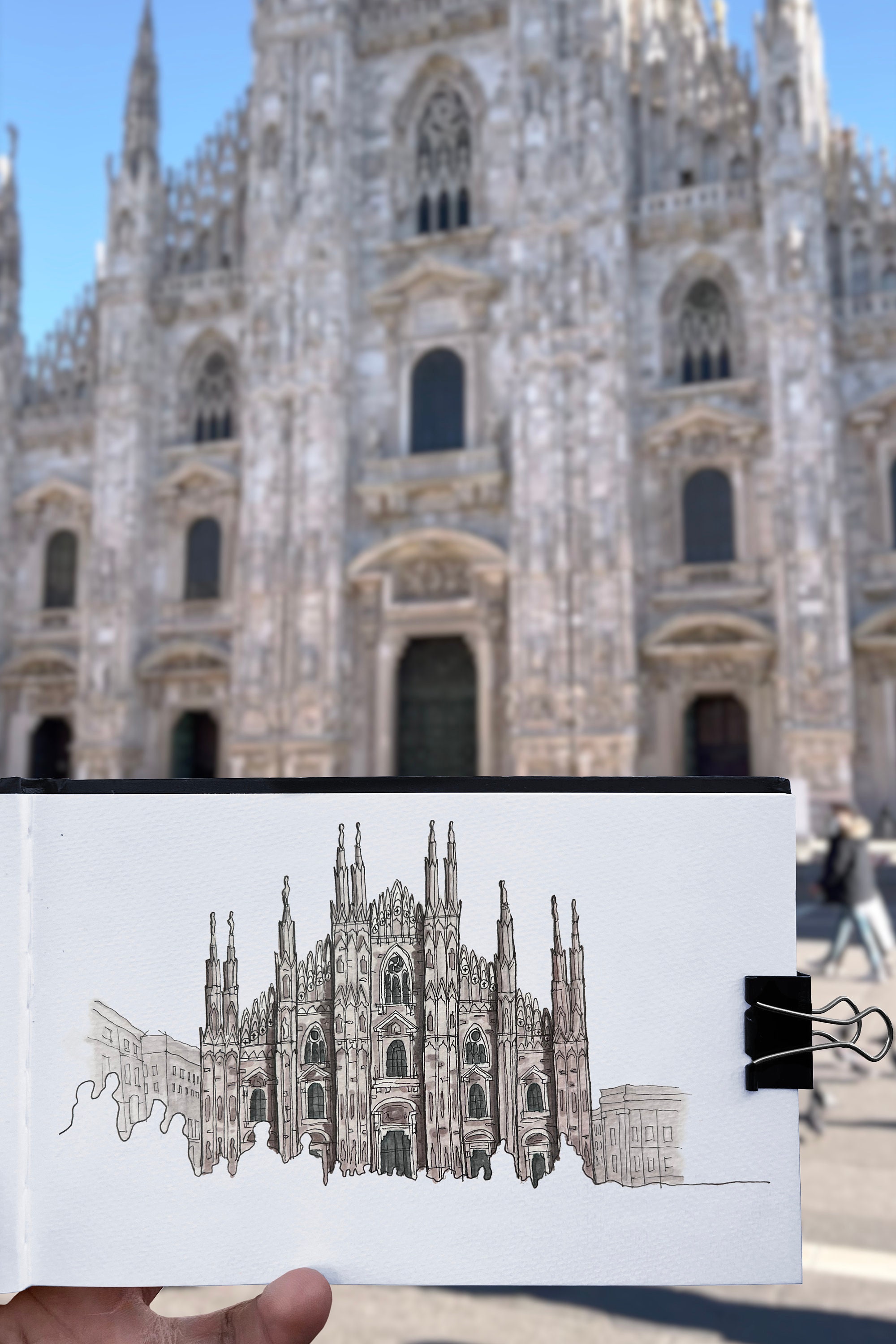 Duomo Di Milano | Milan Cathedral | Drawing | Art Print - Etsy