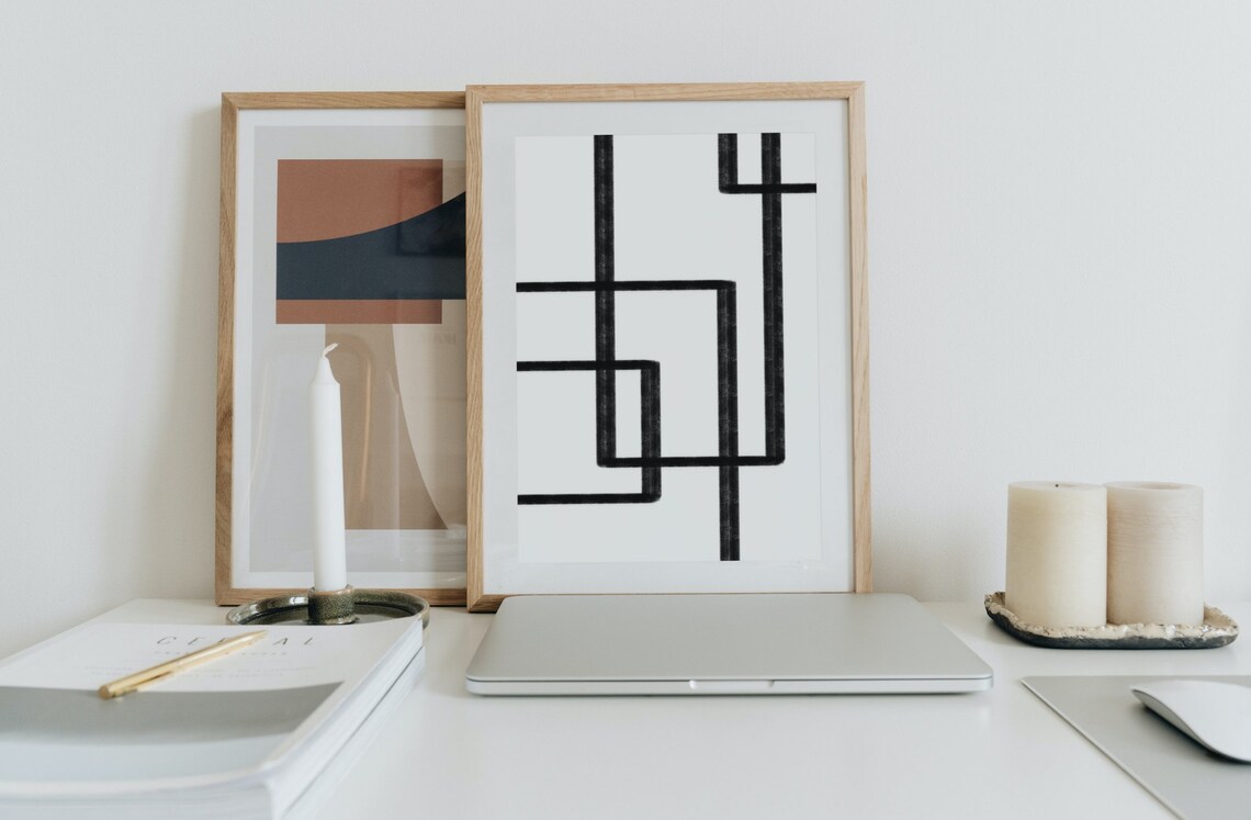 Printable Gallery Set of 3 Abstract Home Decor Art Prints - Etsy