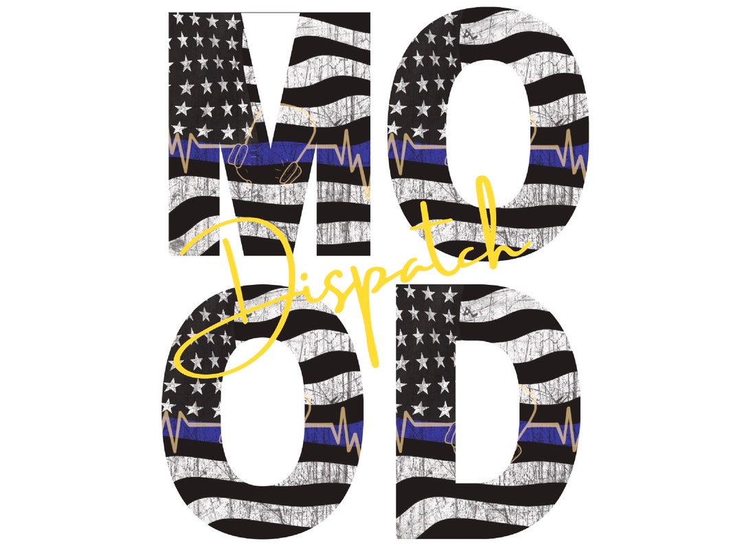 Blue Line/ Gold Line Dispatch MOOD - PNG - Digital File - Etsy