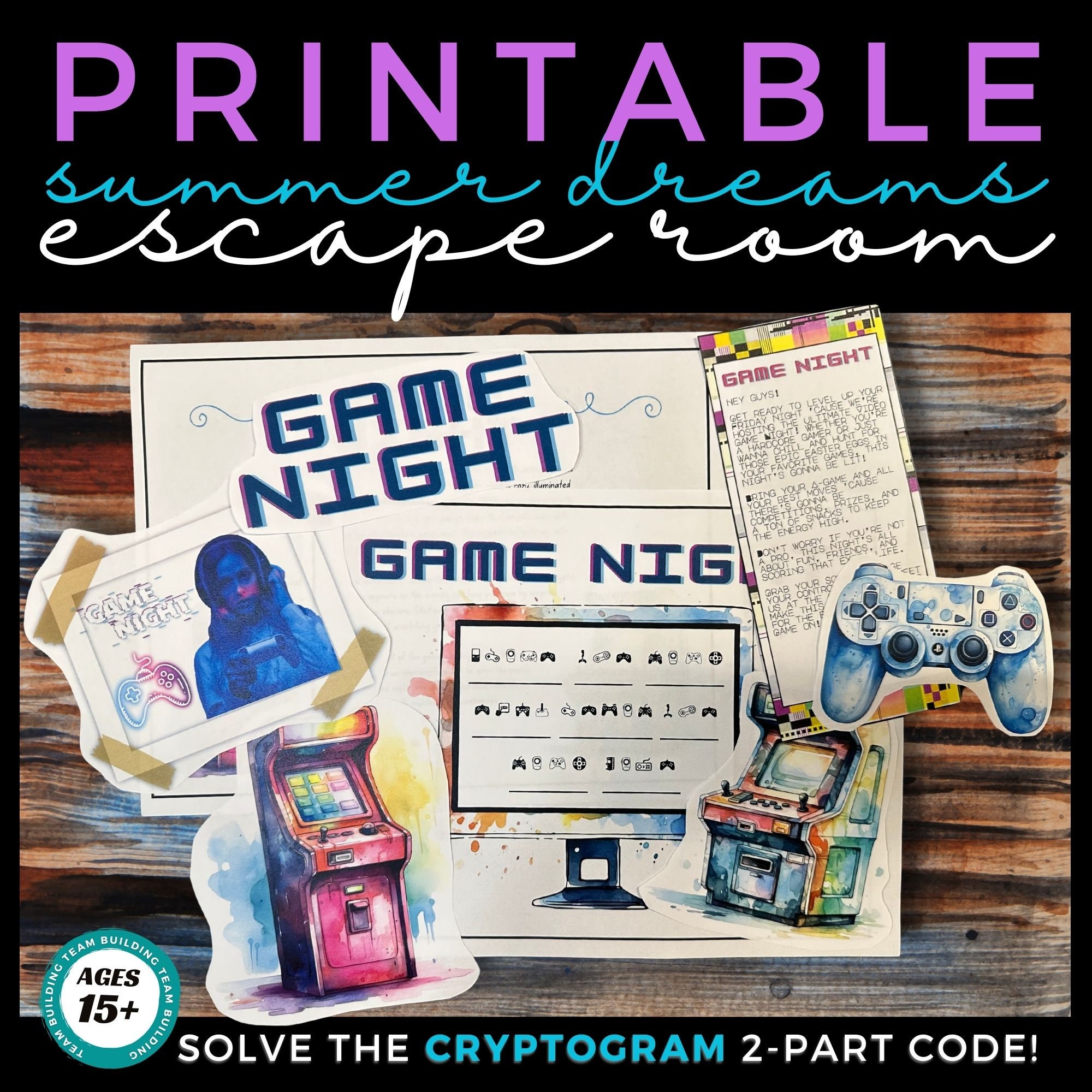 DIY PRINTABLE Summer Time Escape Room, Summertime Escape, Summer Dreams ...