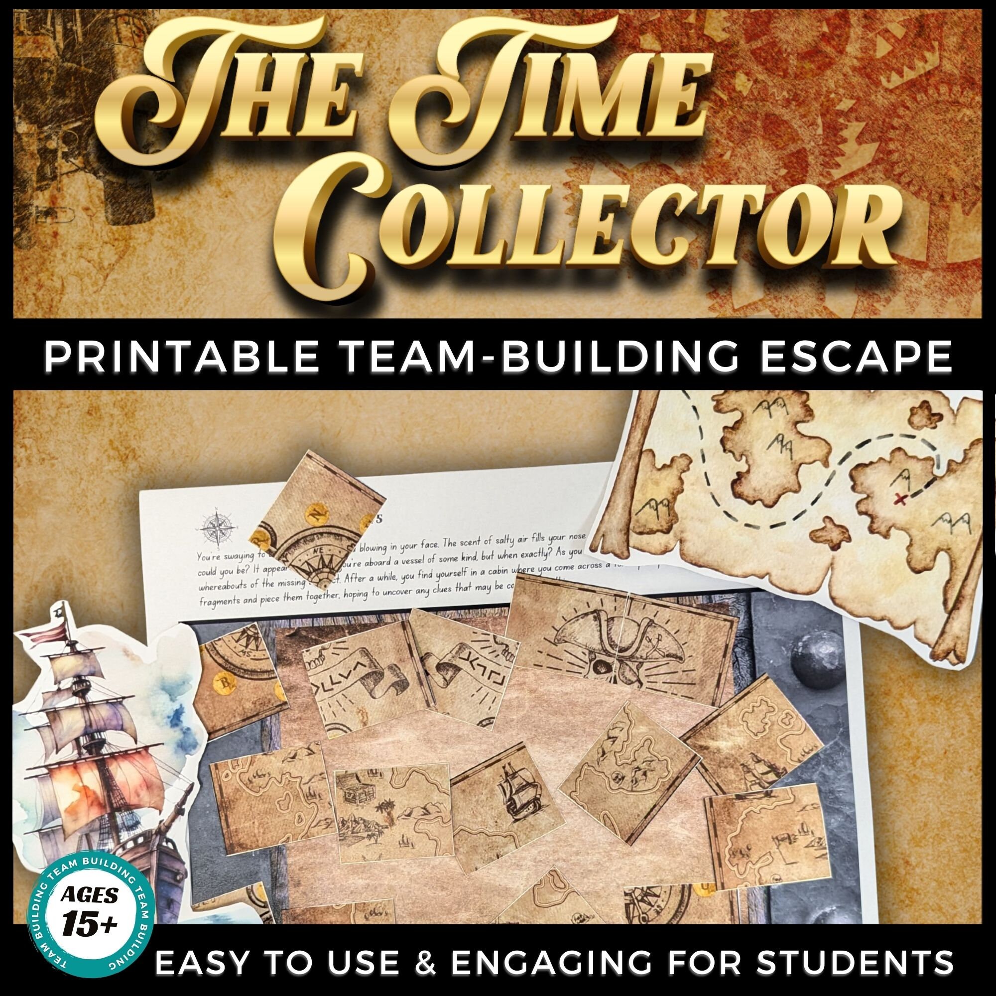 Time Travel Escape Room: the Time Collector, Family Game Night (PDF) - Etsy