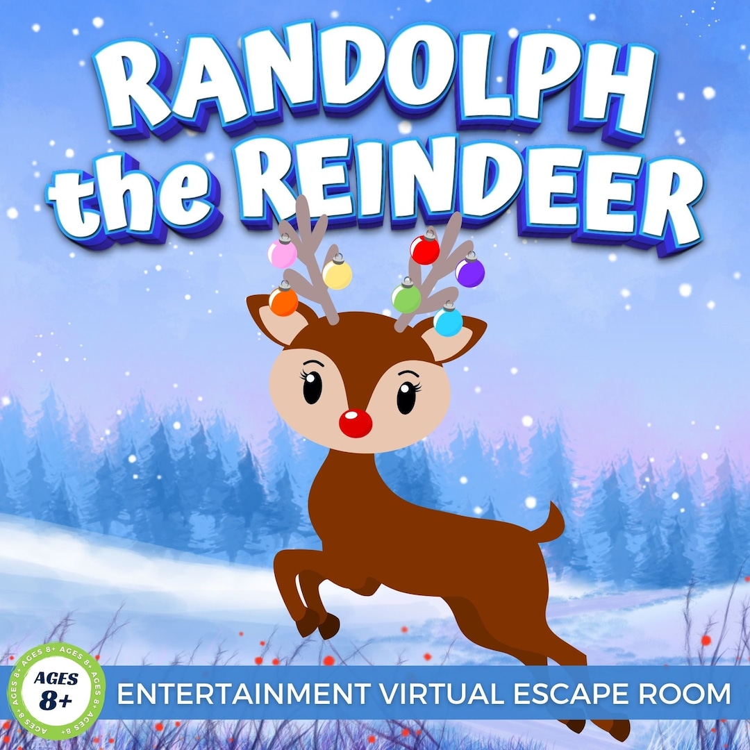 Randolph Reindeer Christmas Kids Virtual Escape Room, Christmas Online ...