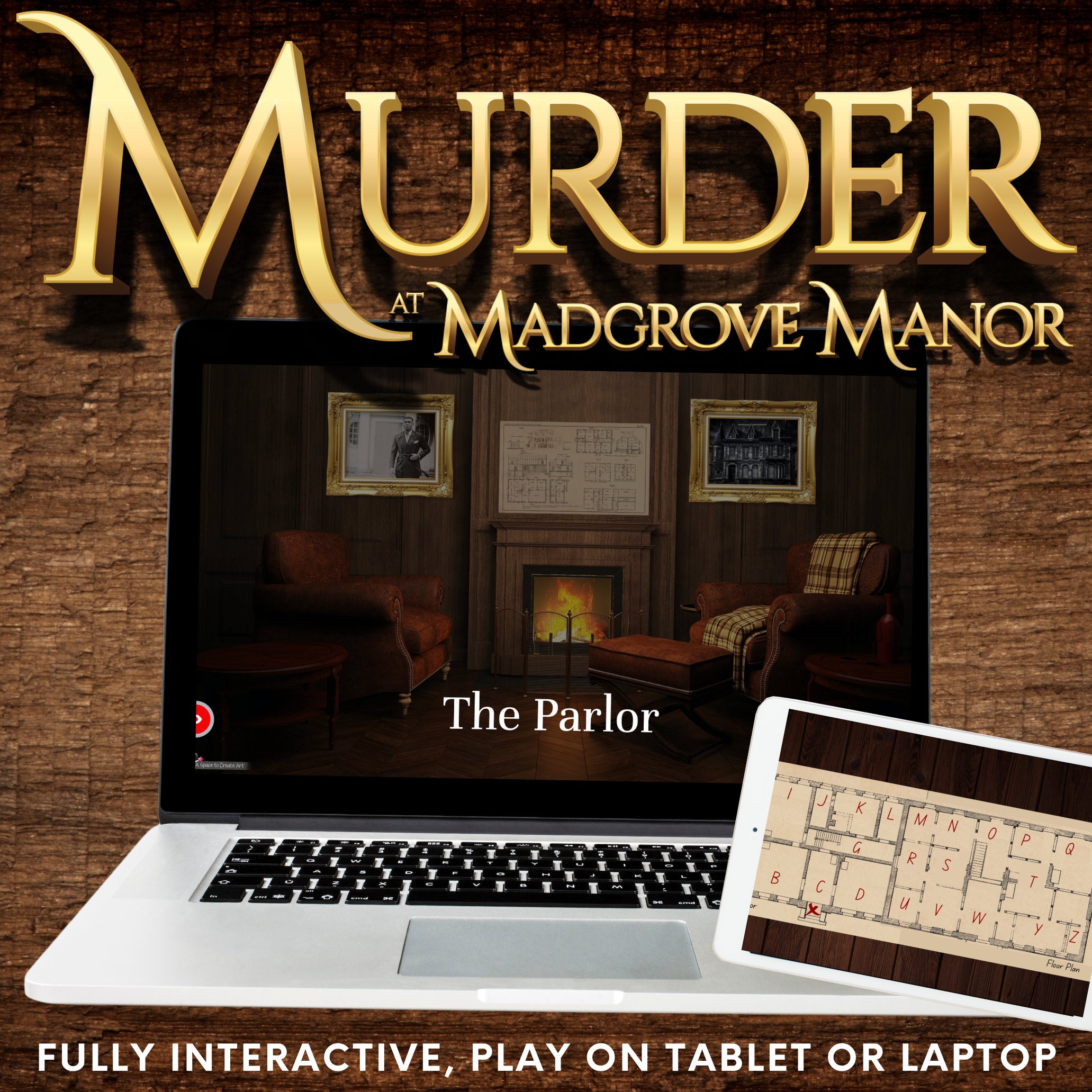 Murder Mystery Virtual Escape Room, Puzzles & Logic Virtual Escape Room ...