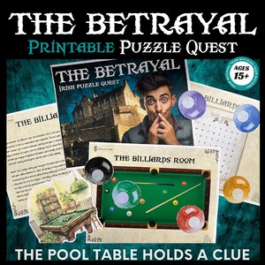 The Betrayal Escape, Team-building DIY Printable Immersive Puzzle ...