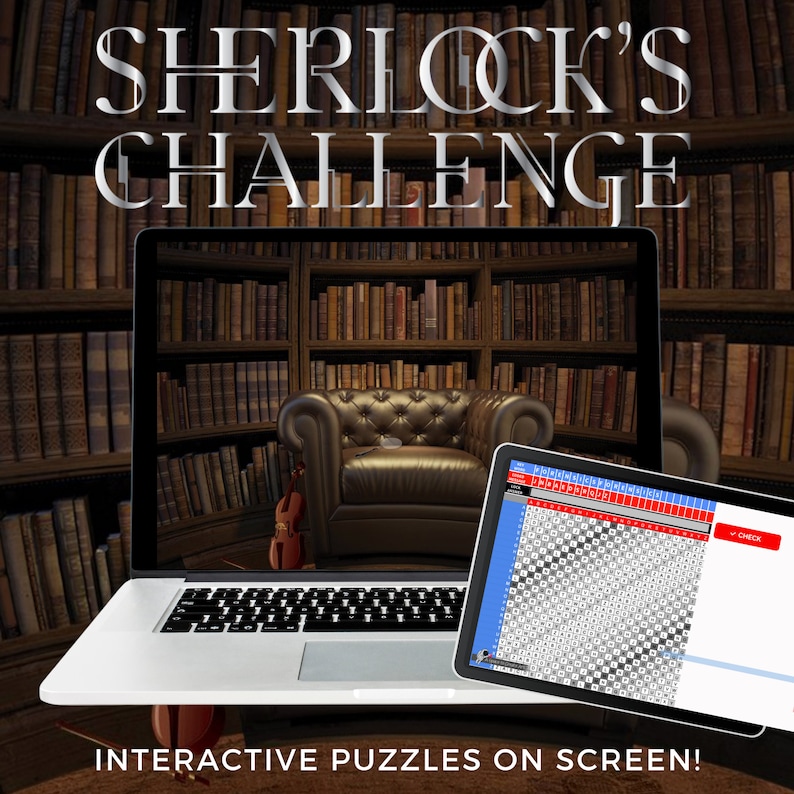 Sherlock's Challenge Virtual Escape Room: Family Mystery Game (digital Download) - Etsy