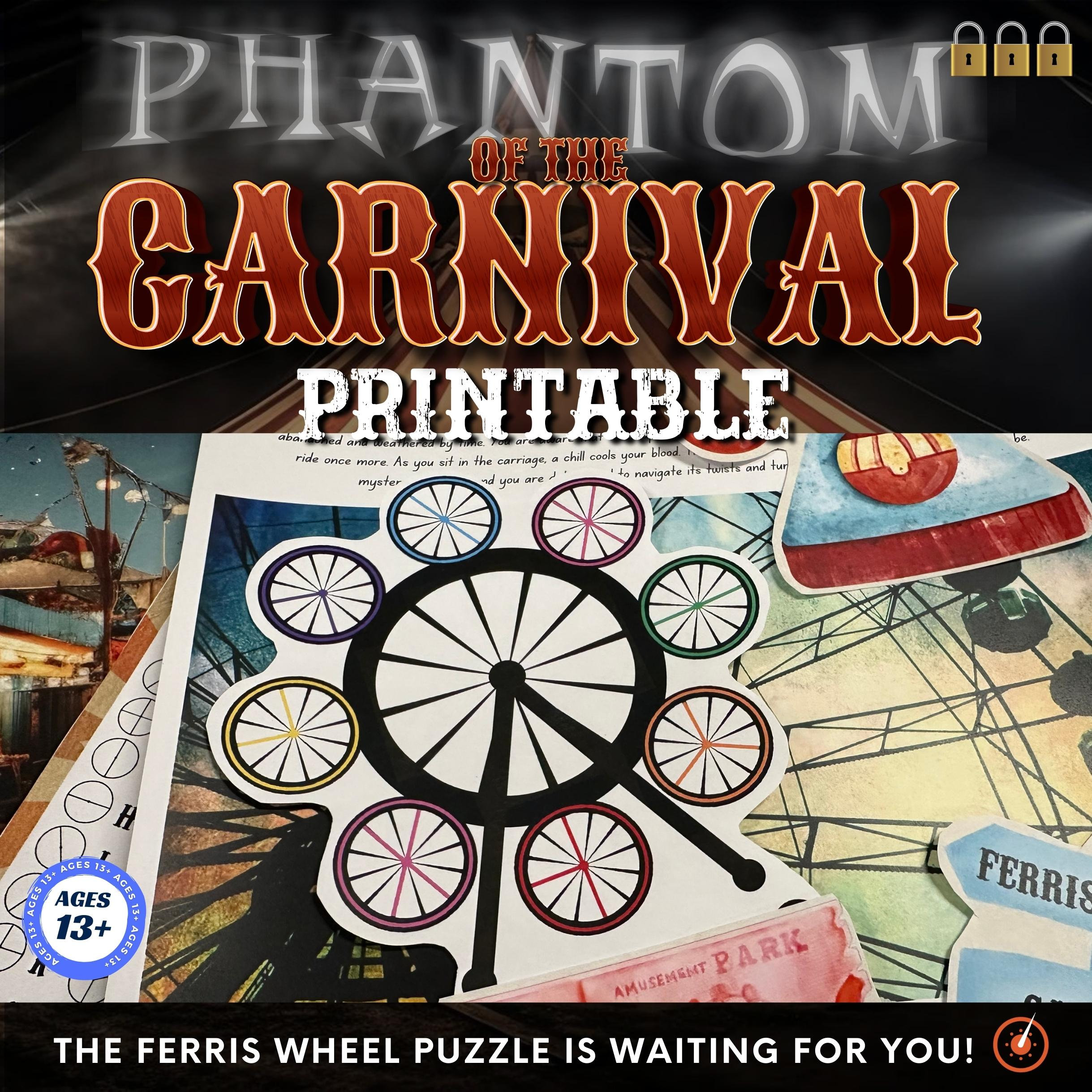 Phantom Carnival Escape Room: Printable Team-building Game (DIY Kit) - Etsy