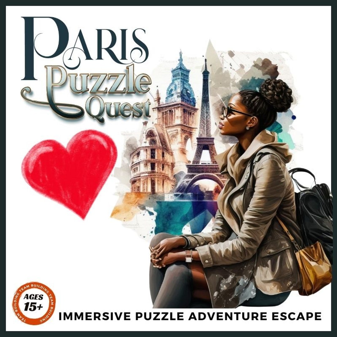 Paris Puzzle Quest: Valentine's Day Virtual Escape Room - Etsy