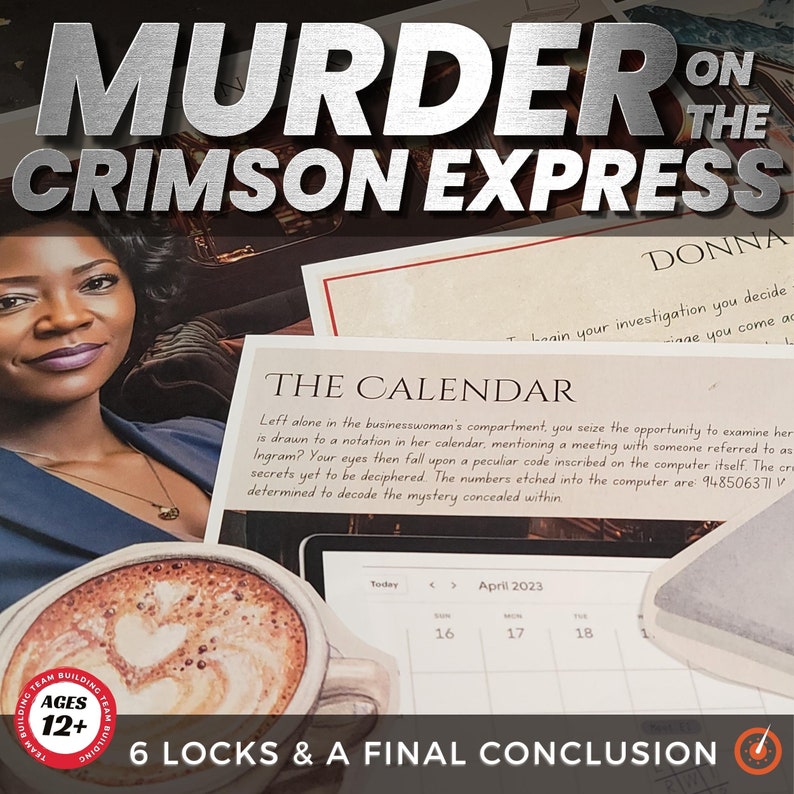 Murder on the Crimson Express Printable Escape Room (PDF) - Etsy