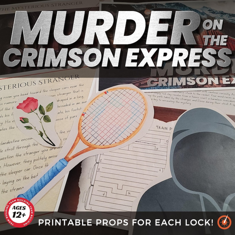 Murder on the Crimson Express Printable Escape Room (PDF) - Etsy