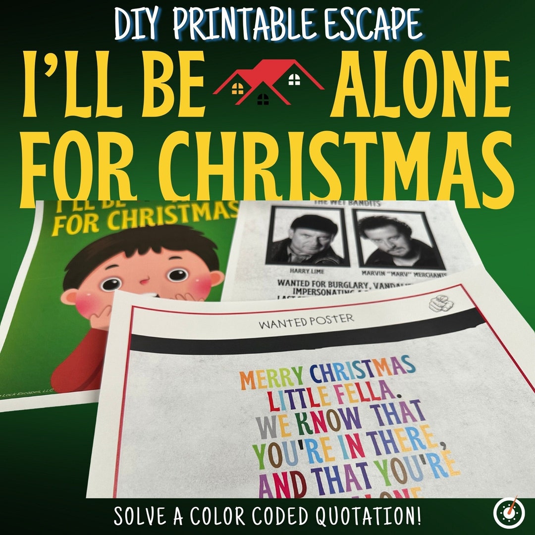 Home Alone Christmas Escape Room: DIY Printable Family Game (PDF) - Etsy