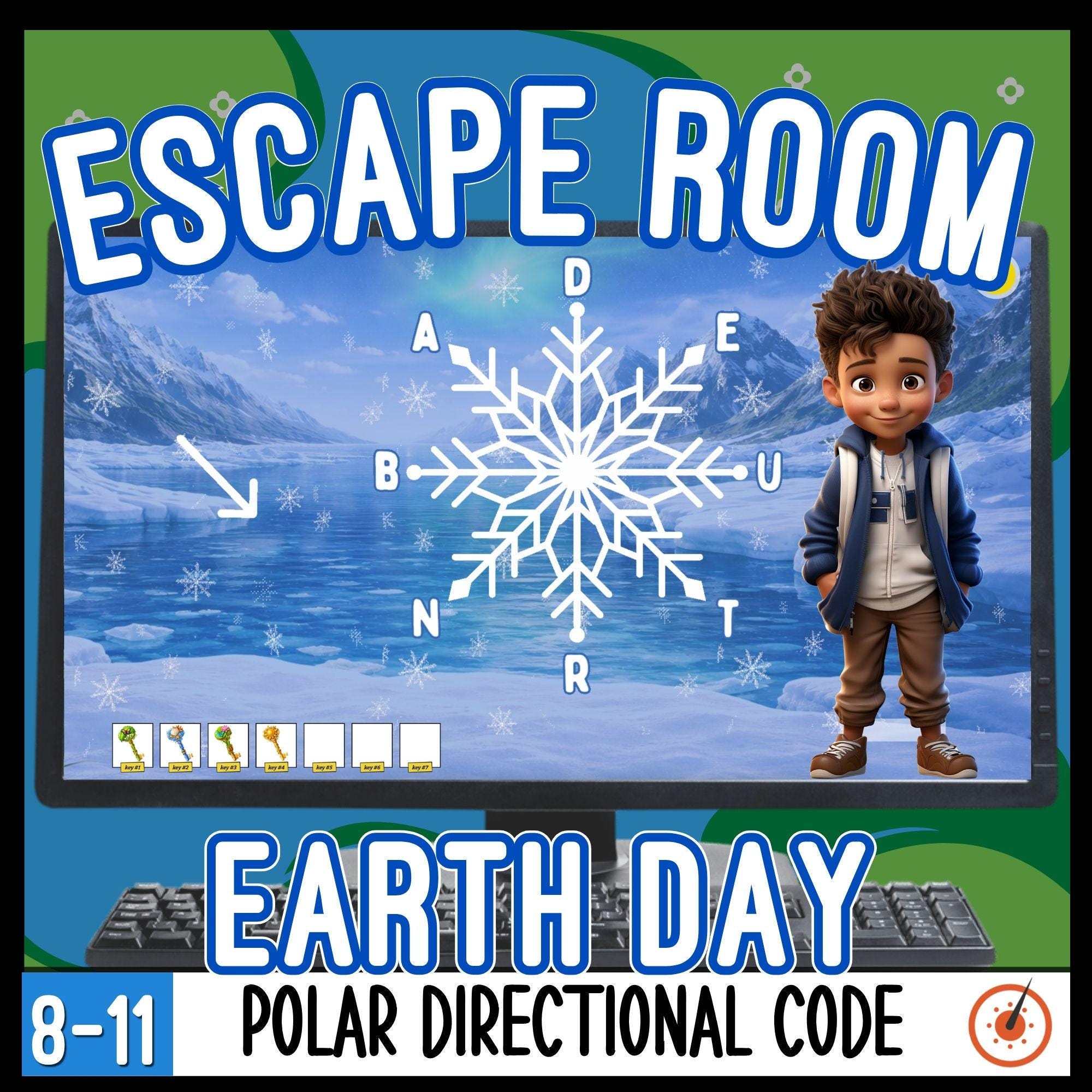 Earth Day Virtual Escape Room for Kids | Mission Earth Digital Mystery ...