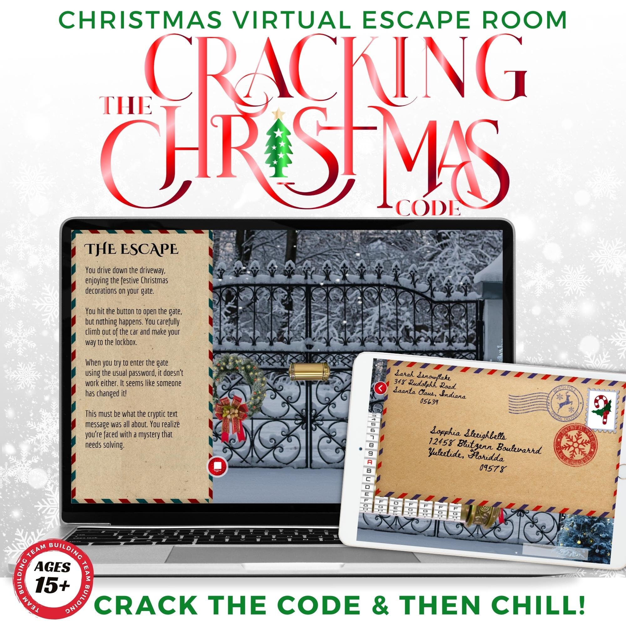 Christmas Code Virtual Escape Room: 2-lock Trial, Online Game - Etsy