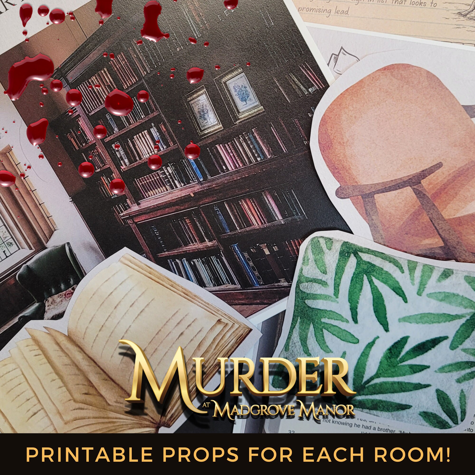 Murder at Madgrove Manor Printable Escape Room, Murder Mystery Escape ...