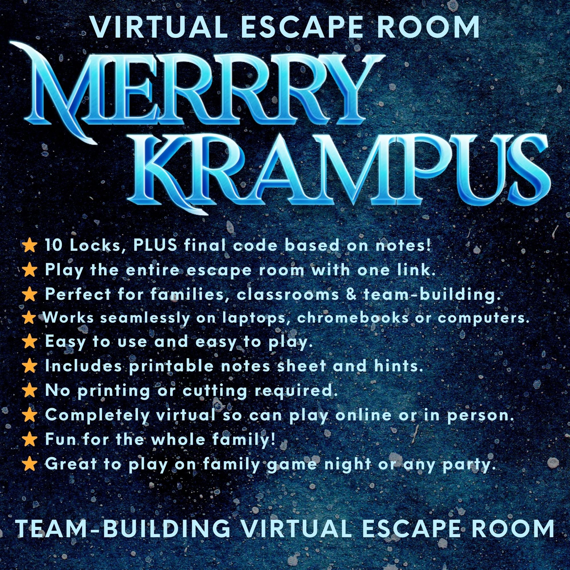 Merry Krampus Christmas Virtual Escape Room: Family Online Game ...