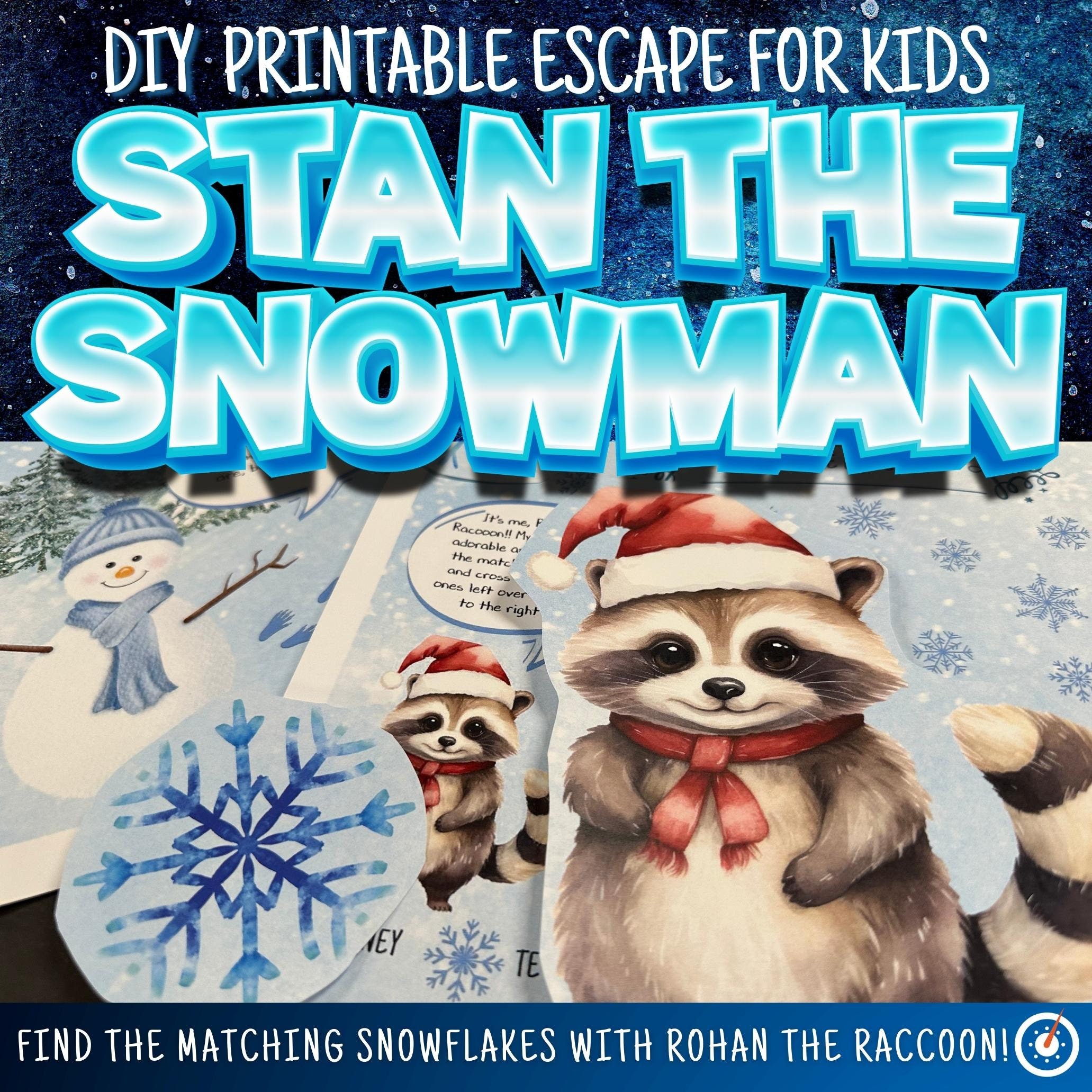 DIY Printable Escape Room for Kids Winter Theme, Printable Christmas ...