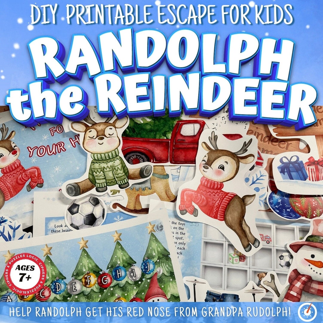 DIY Christmas Printable Escape Room for Kids, Printable Christmas ...