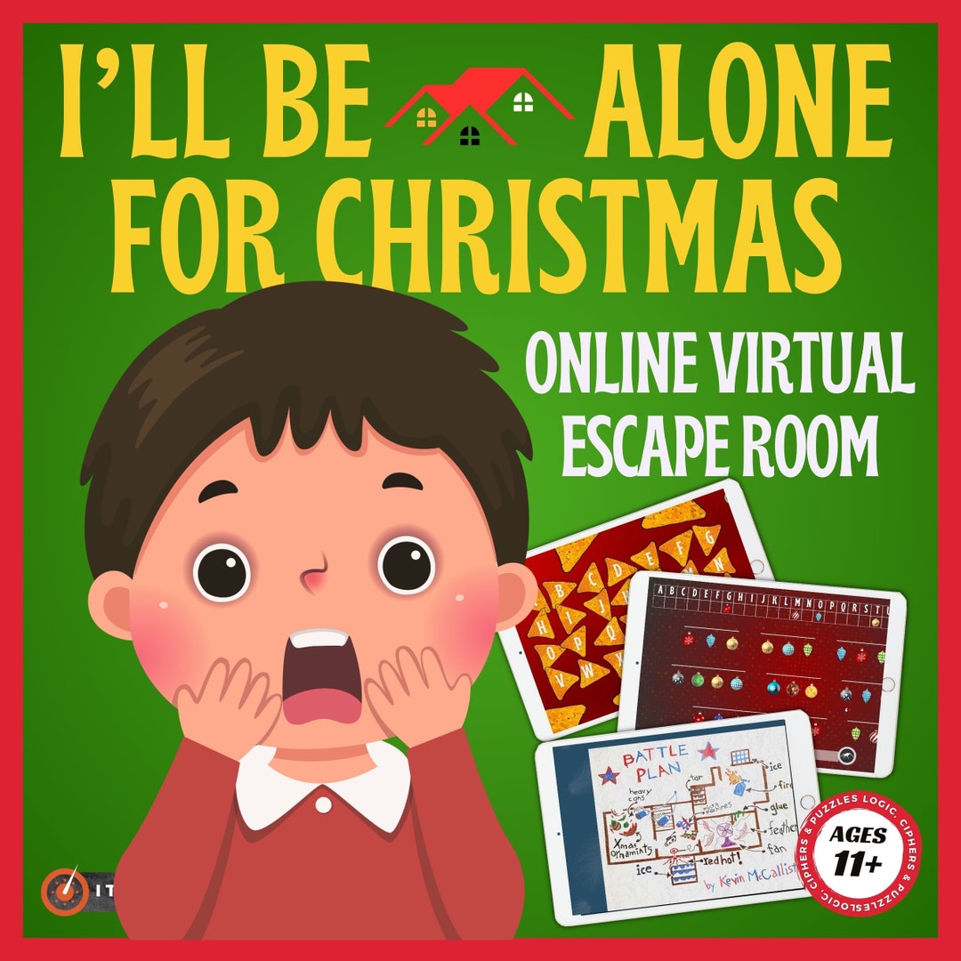 I'll Be Home Alone for Christmas Virtual Escape Room, Holiday Online ...