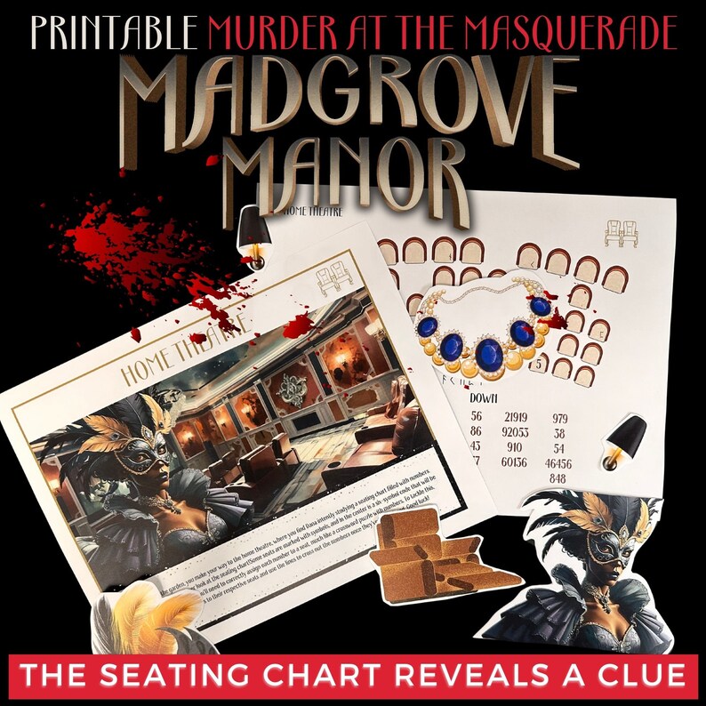Murder at Madgrove Manor Printable Mystery Game (DIY) - Etsy
