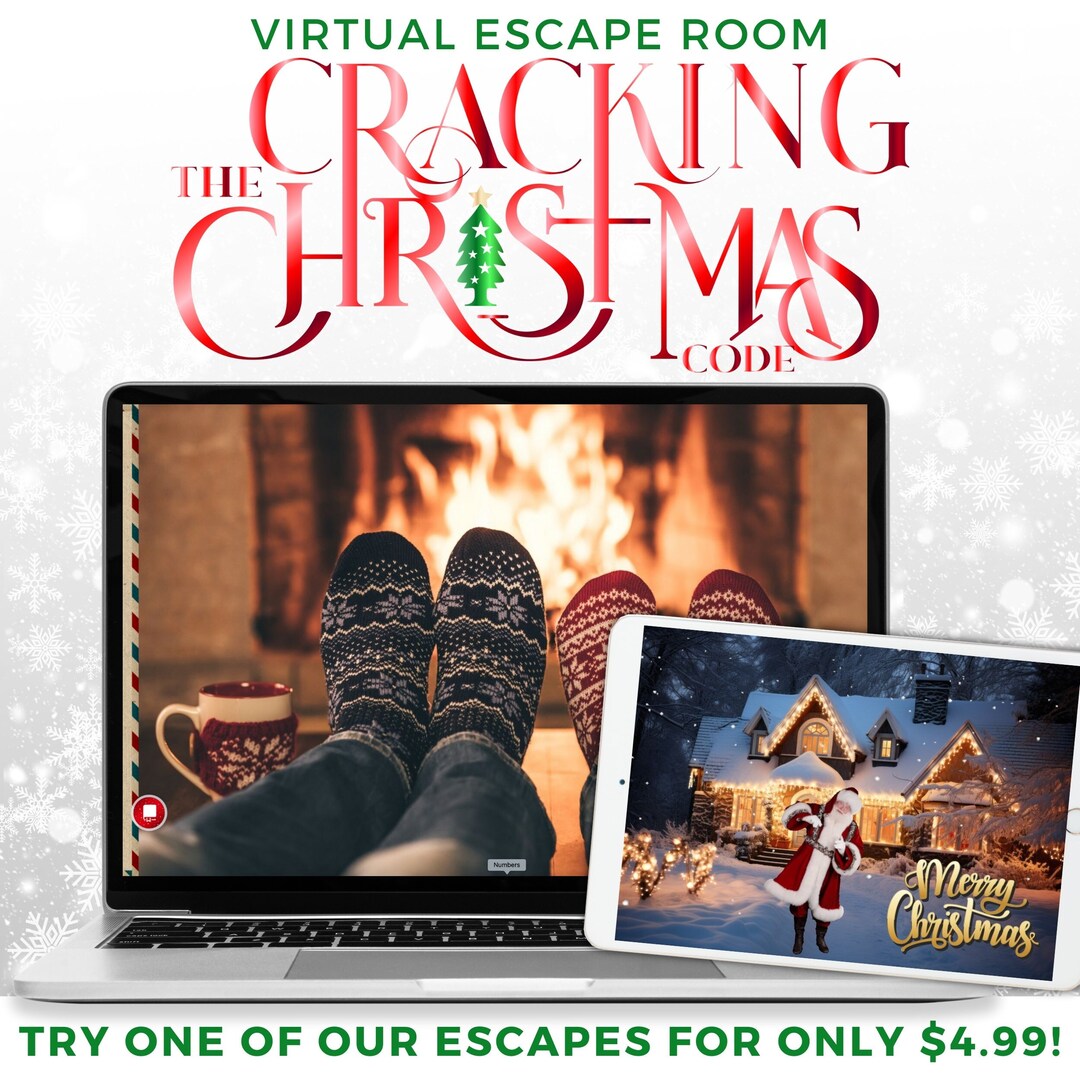 Christmas Code Virtual Escape Room: 2-lock Trial, Online Game - Etsy