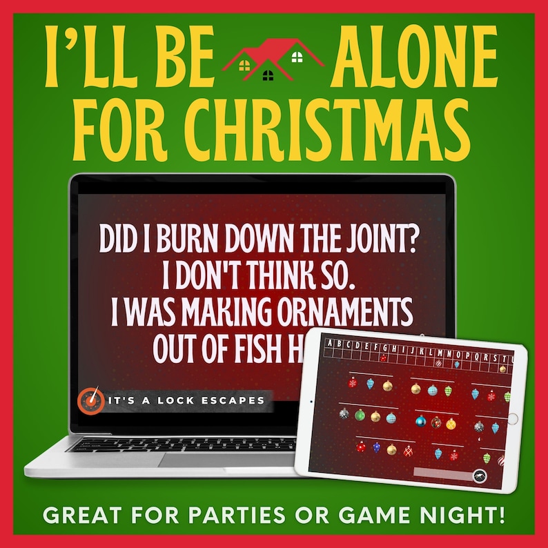 Home Alone Christmas Virtual Escape Room: Family Holiday Game (PDF) - Etsy