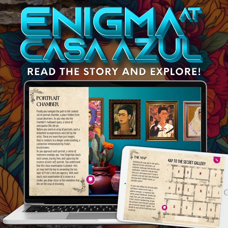 Frida Kahlo's Casa Azul Virtual Escape Room, Codes & Ciphers Virtual ...