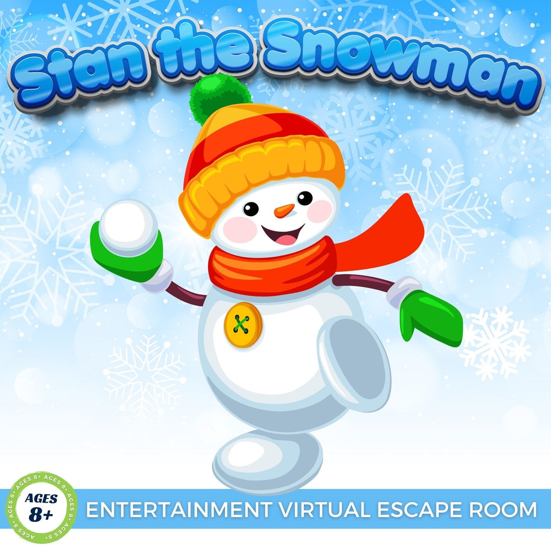 Snowman Christmas Kids Virtual Escape Room, Christmas Online Game ...