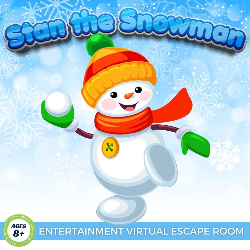 Snowman Christmas Kids Virtual Escape Room, Christmas Online Game ...
