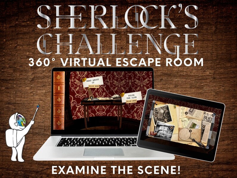 Sherlock's Challenge Virtual Escape Room CSI Digital - Etsy