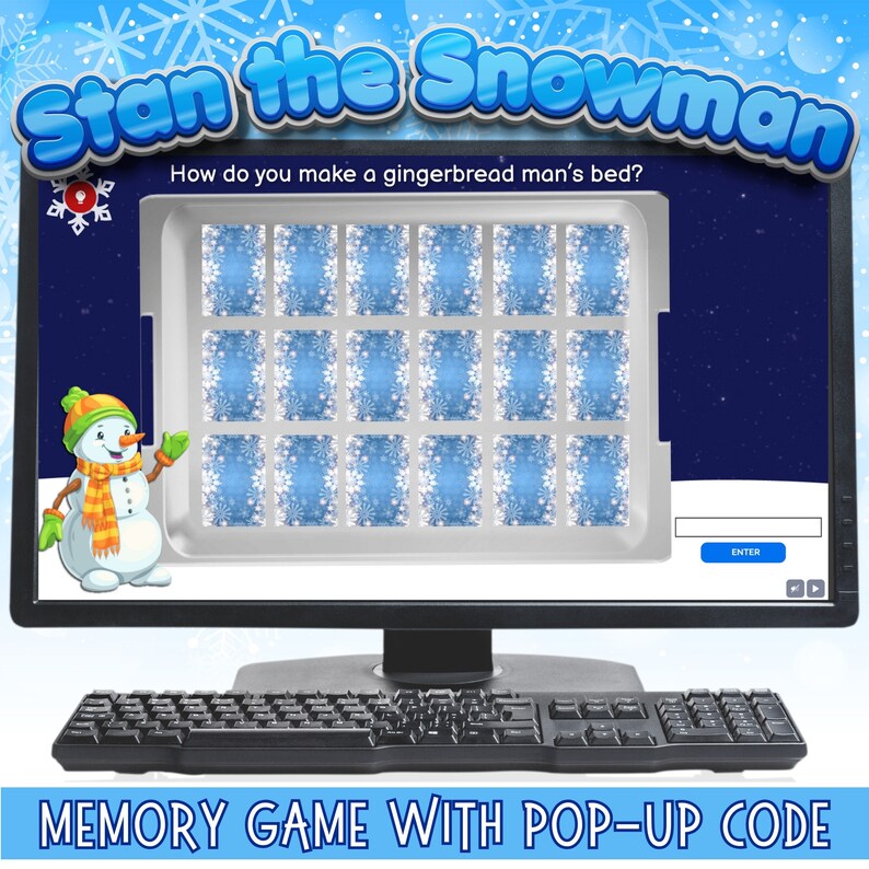 Snowman Christmas Kids Virtual Escape Room, Christmas Online Game ...