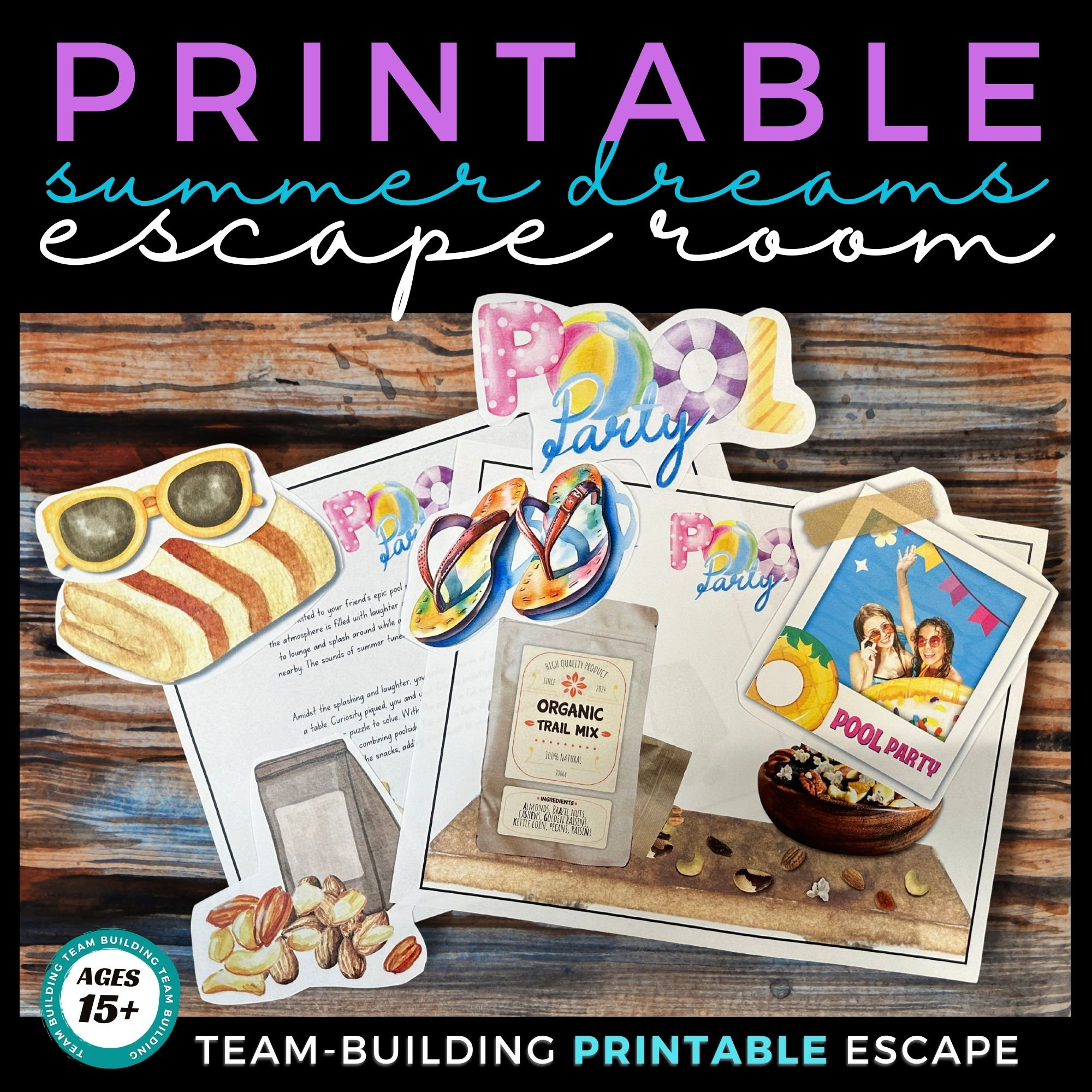DIY PRINTABLE Summer Time Escape Room, Summertime Escape, Summer Dreams ...