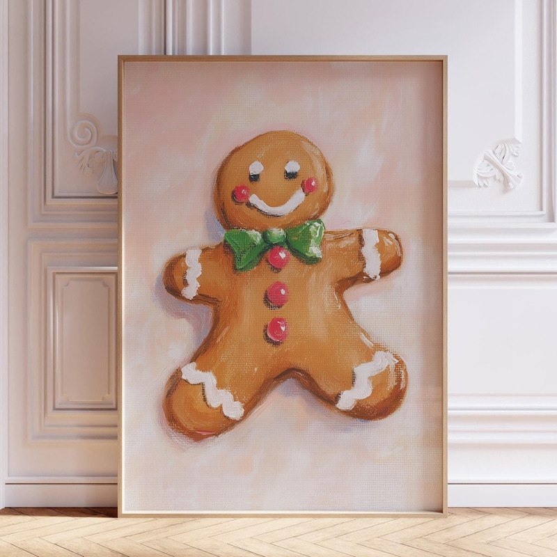 Gingerbread Wall Art - Etsy