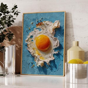 fried egg art