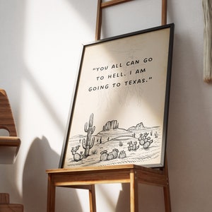 Cowboy Quotes Print, Printable Western Wall Art - Etsy