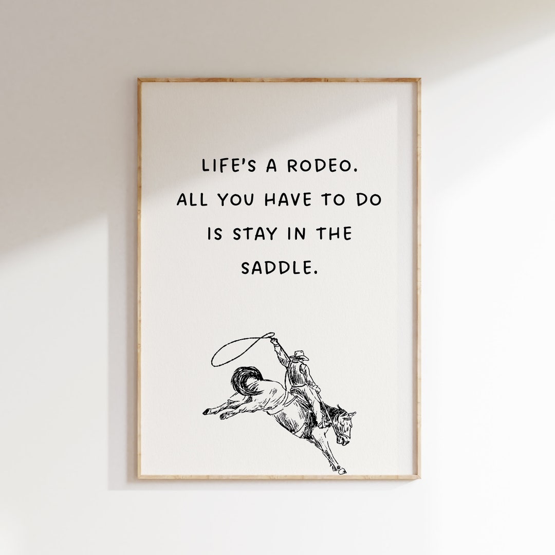 Cowboy Print | Printable Western Decor - Etsy