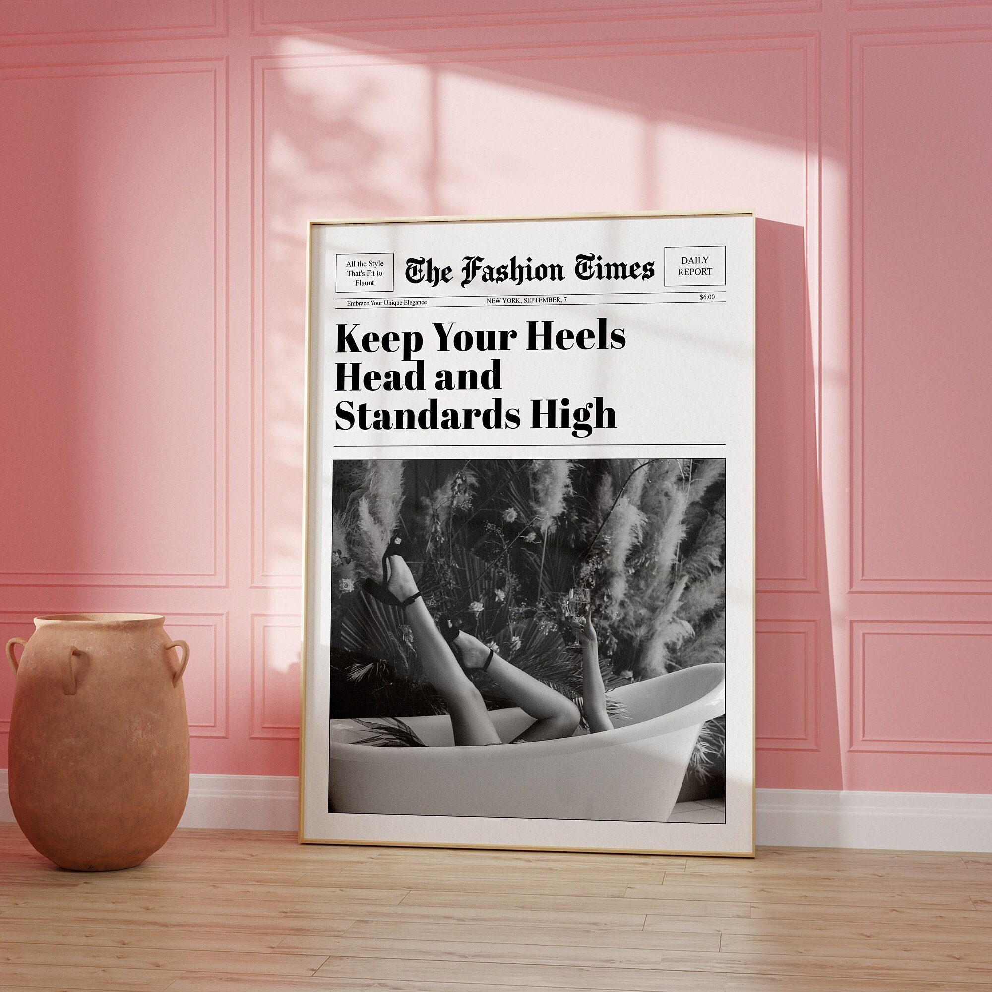 Trendy High Heels Wall Art Fashion Poster - Etsy