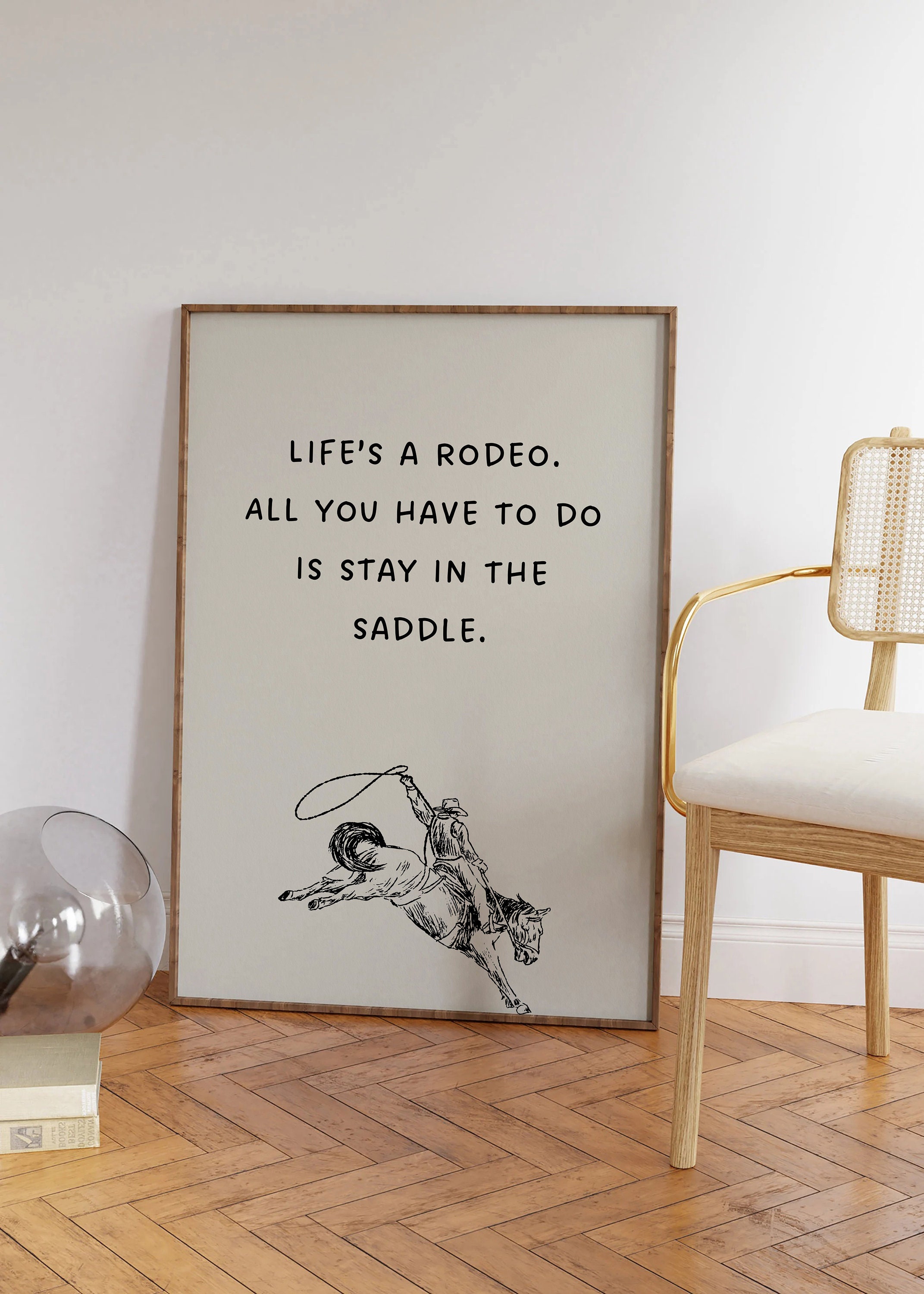 Cowboy Print Printable Western Decor - Etsy