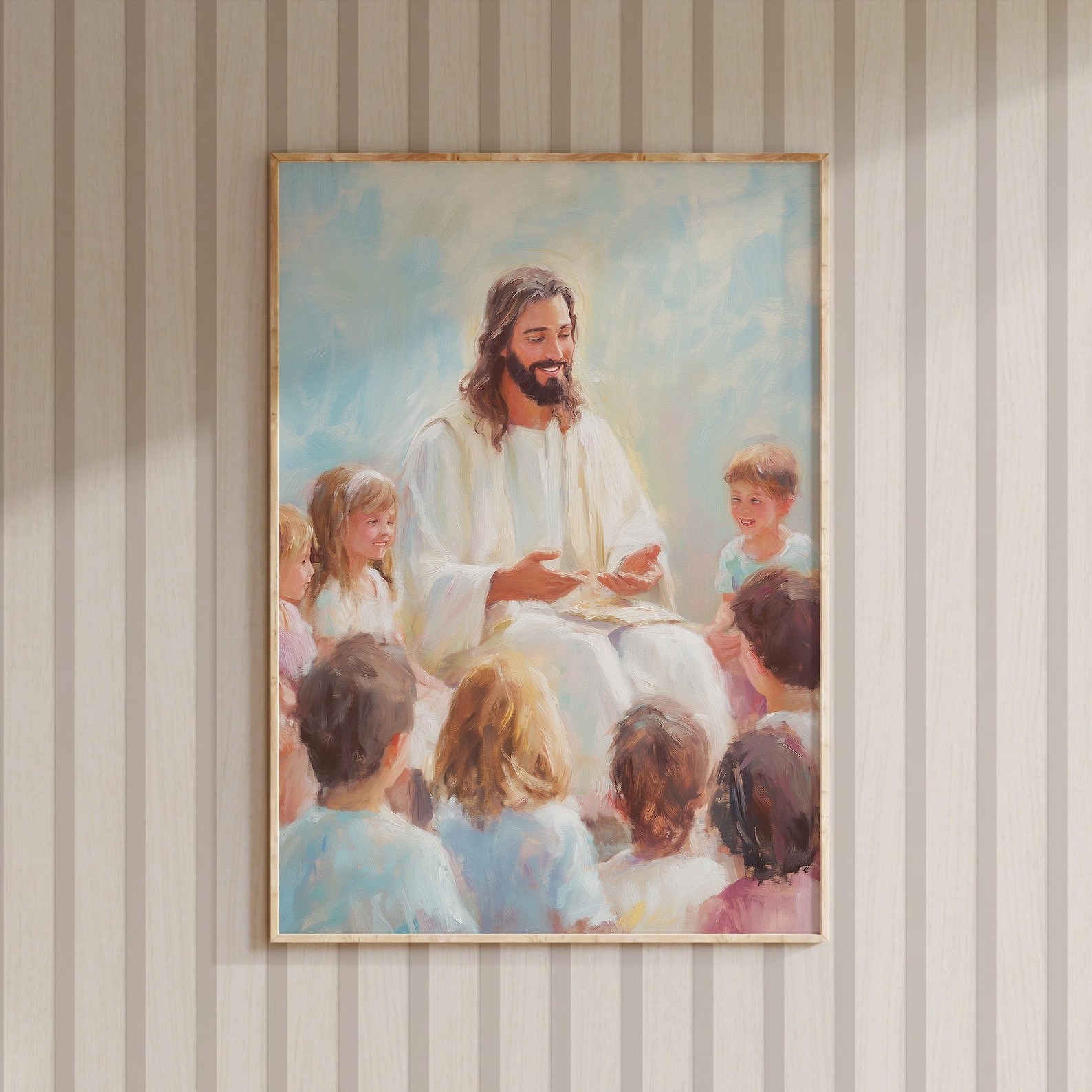 Jesus Teaching Children Print: LDS Nursery Wall Art (digital Download ...