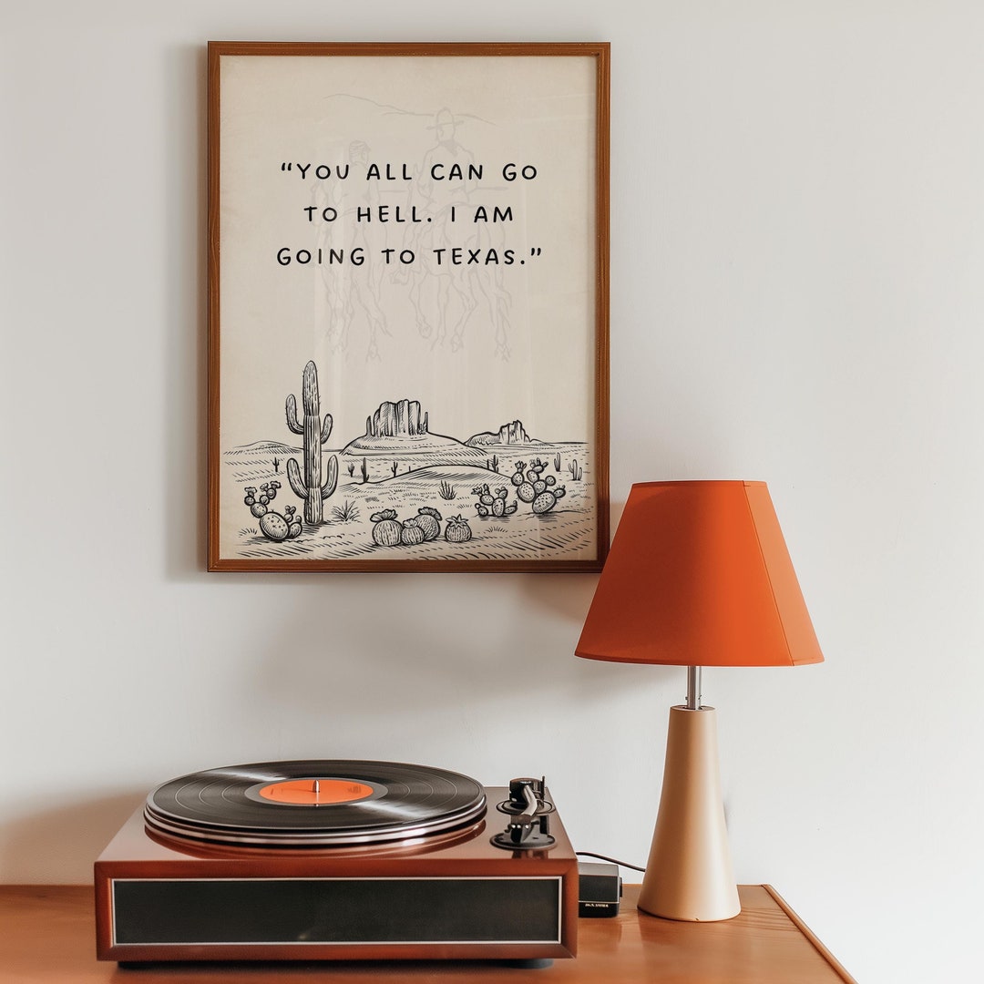 Cowboy Quotes Print, Printable Western Wall Art - Etsy