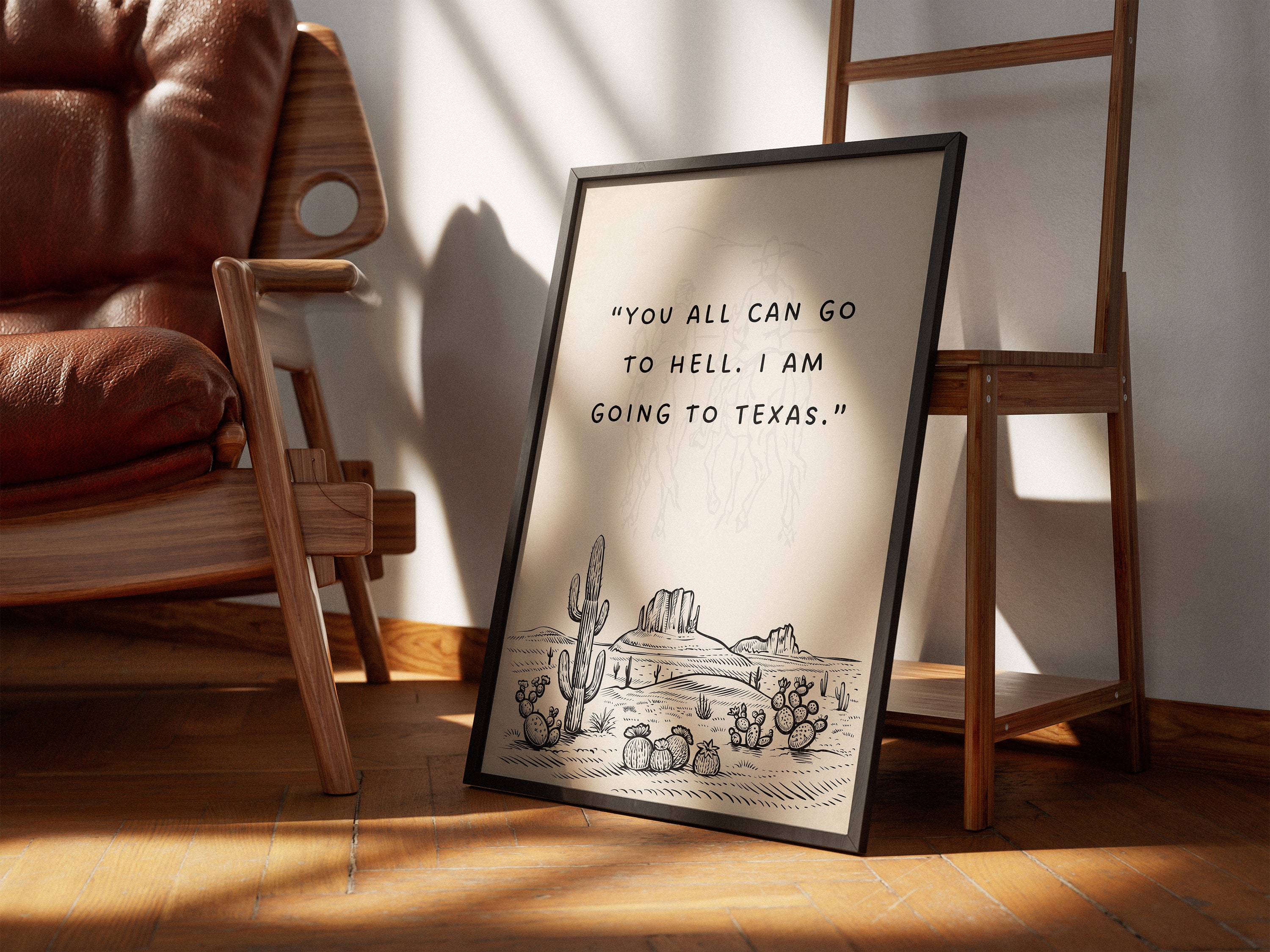 Cowboy Quotes Print Printable Western Wall Art - Etsy