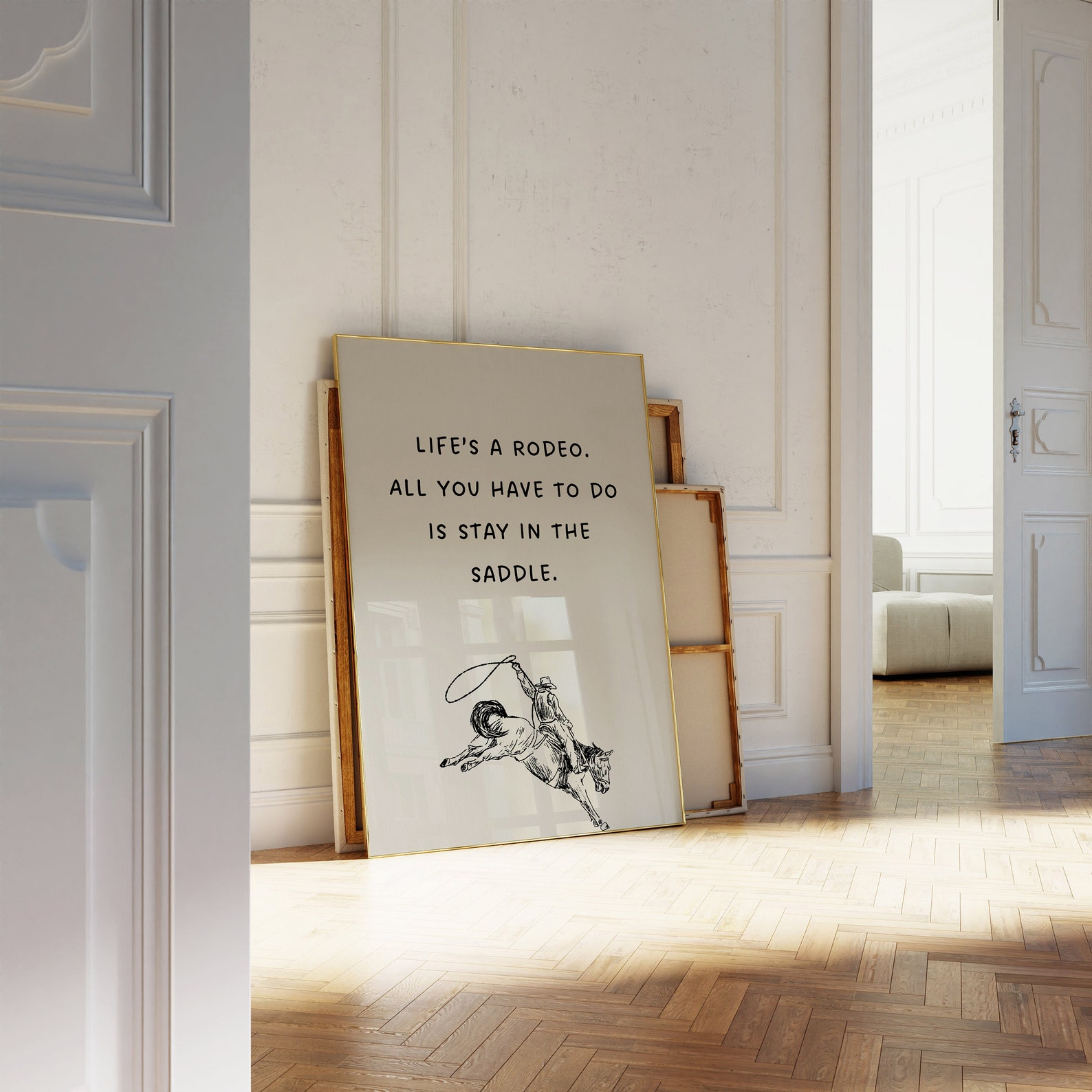 Cowboy Print Printable Western Decor - Etsy