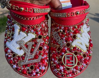 Louis Vuitton Custom Crocs - Etsy