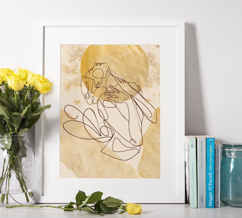 Female Body Wall Art Modern Printable Female Body Digital Print Female ...