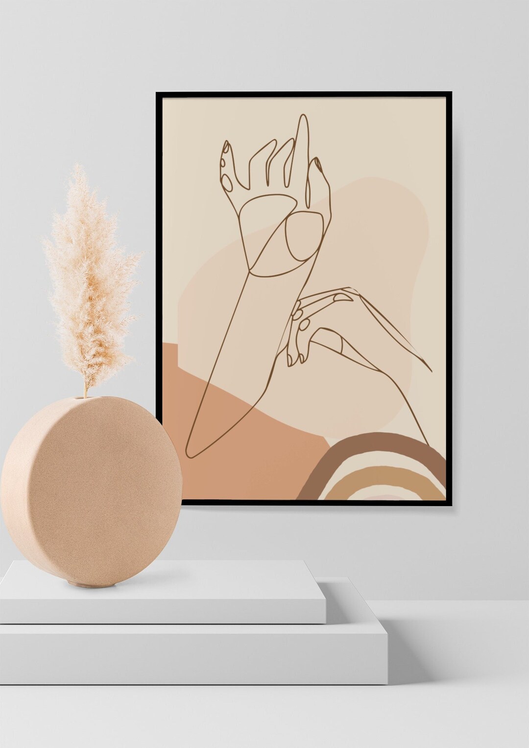 Female Hand Wall Art Female Body Digital Print Printable Home Decor ...