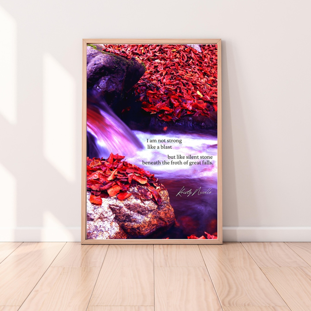Autumn Falls Poetry Art Print, Wall Art, Home Decor, Original Poetry ...