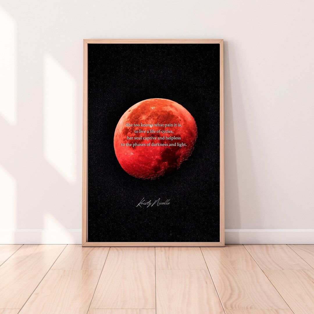 Life of Phases Poetry Art Print, Wall Art, Home Decor, Original Poetry ...