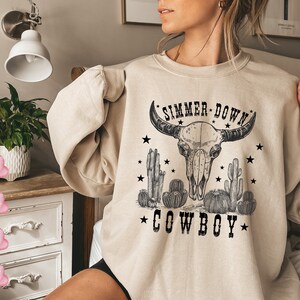 Simmer Down Svg Png, Cowboy Svg,howdy Png,cowboy Png, Nashville PNG ...