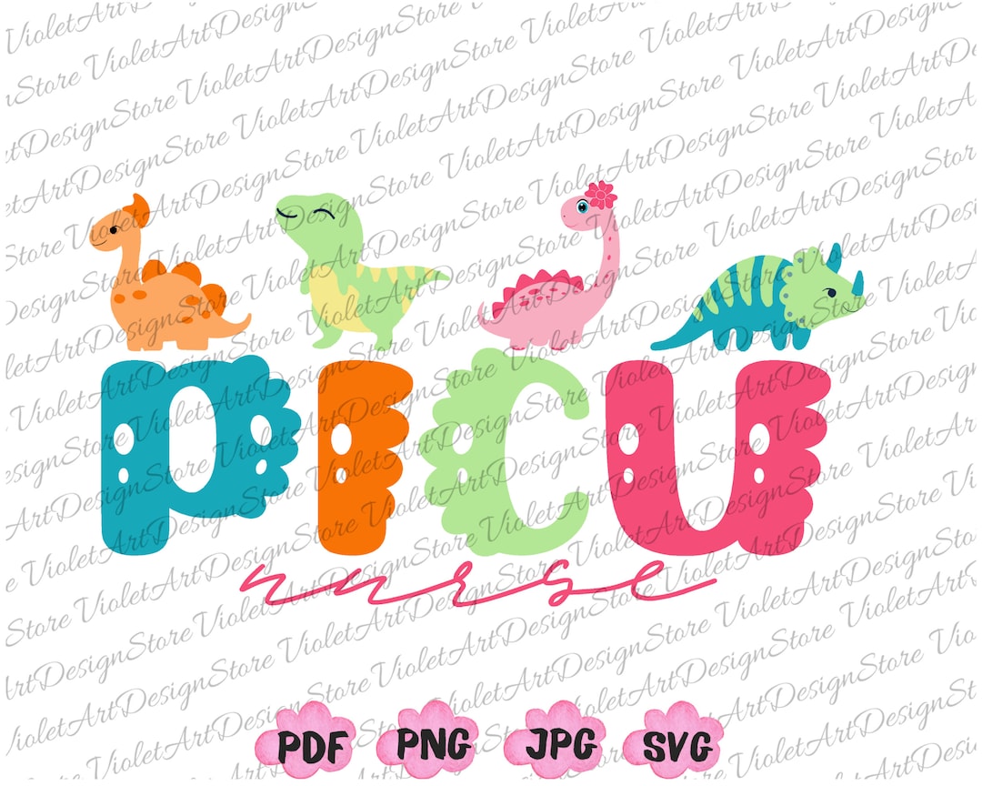 Picu Nurse Png Svg, Pedi Er Nurse Svg,pediatric Nurse Svg,peds Dinoaurs ...
